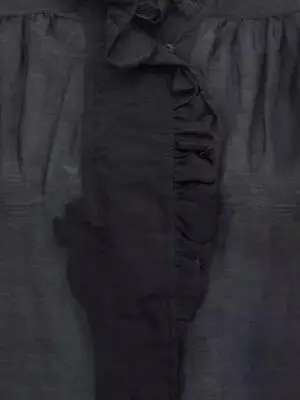 MARANT ETOILE Pamias Ruffled Top - Black