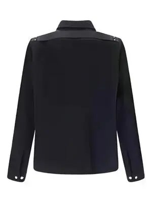 Rick Owens Pointed-collar Zip-front Shirt Jacket