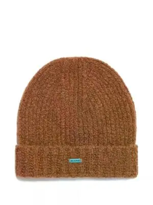 Alanui Knitted Cashmere-blend Beanie - Brown