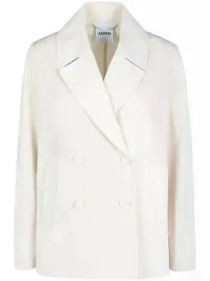 Aspesi Double-breasted Blazer - Neutrals