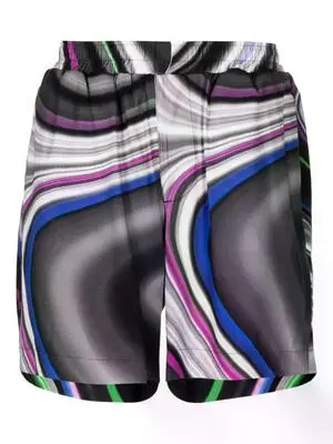 LIMITATO Swirl-print Elasticated Shorts