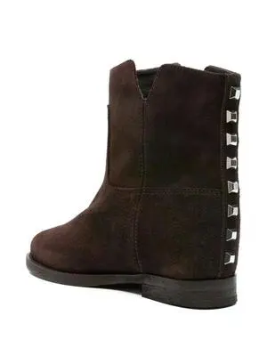 VIA ROMA 15 Studded Suede Boots