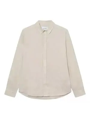 LES DEUX Long-sleeve Button-down Shirt - Neutrals