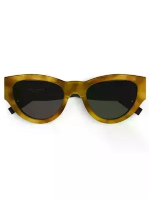 Saint Laurent Round-frame Sunglasses - Brown