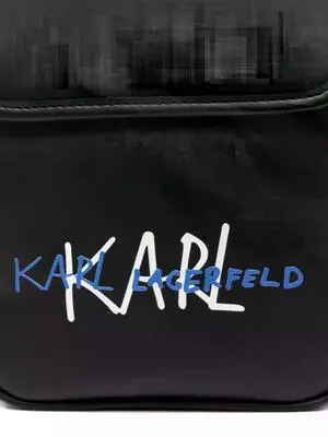 Karl Lagerfeld Logo-print Messenger Bag