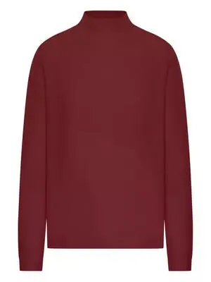 Max Mara High-neck Cashmere Blend Sweater - Red