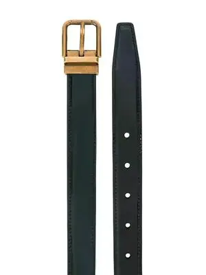 Dolce & Gabbana Calfskin Belt With Gold Buckle