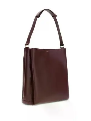 Plan C Leather Shoulder Bag - Brown