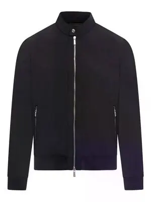 MOORER Zip-up Ribbed Bomber Jacket
