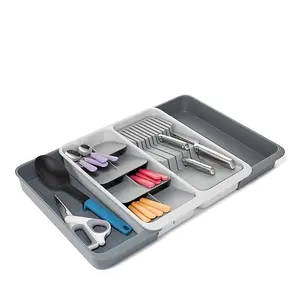 JOSEPH JOSEPH Drawerstore Expanding Tiered Cutlery And Knife Organizer - Gray