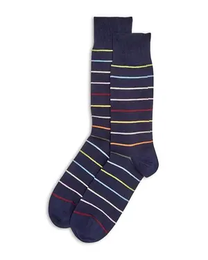 Paul Smith Stripe Crew Socks - Navy