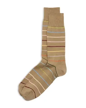 Paul Smith Stripe Crew Socks Tan