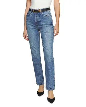 Reformation High Rise Straight Leg Jeans