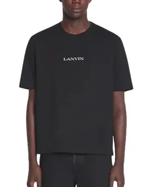 LANVIN Embroidered T-shirt - Black