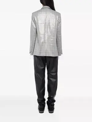Zadig&Voltaire Sequin-embellished Check Blazer - Black
