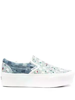 VANS Interwoven Floral-design Sneakers
