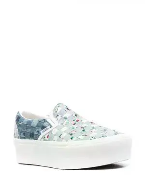 VANS Interwoven Floral-design Sneakers