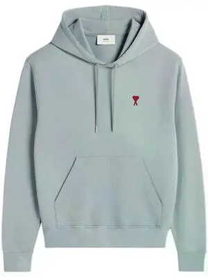 AMI Paris De Coeur-embroidered Hoodie