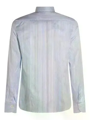 Canali Striped Long-sleeved Shirt