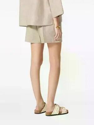 Valentino Garavani Linen Canvas Bermuda Shorts