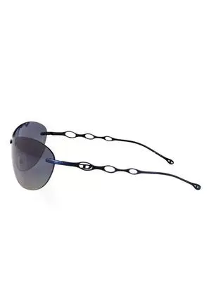 DIESEL® Rimless Oval-frame Sunglasses
