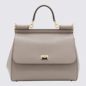 Dolce & Gabbana Sicily Big Top Handle Bag - Fango Chiaro