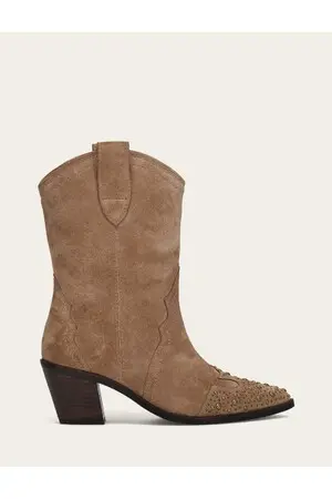Frye Sara Wingtip Stud Booties