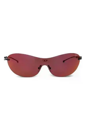 DIESEL® Rimless Shield Sunglasses - Black