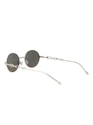 DIESEL® Round-frame Metal Sunglasses