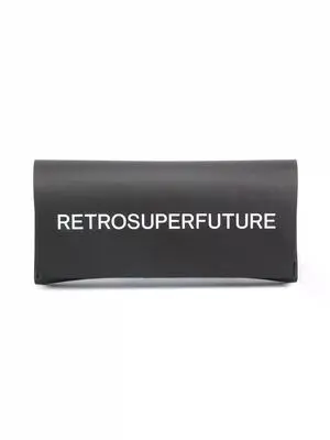 RETROSUPERFUTURE Caro Rectangular-frame Sunglasses - Black