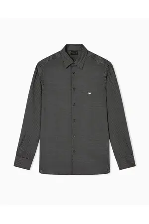 Emporio Armani Lyocell Shirt With A Patterned Print