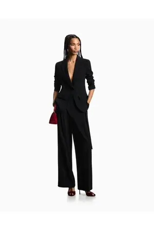 Emporio Armani Single-breasted Cady Crêpe Blazer