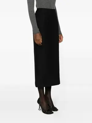 Valentino Garavani Rear-slit Midi Skirt