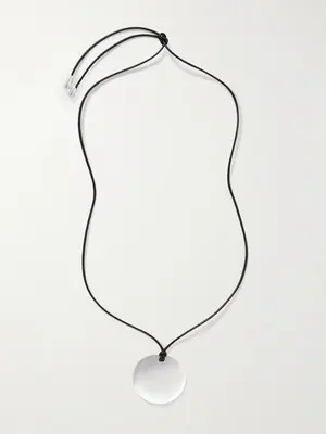 SOPHIE BUHAI Medium Full Moon Cord And Necklace - Silver