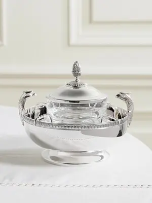 Christofle Malmaison -plated Caviar Serving Set - Silver