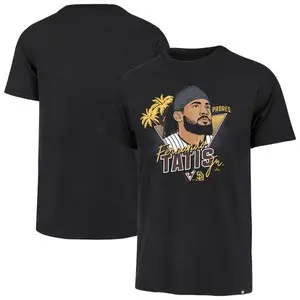 '47 Fernando Tatis Jr. San Diego Padres Player Caricature Franklin T-shirt - Black