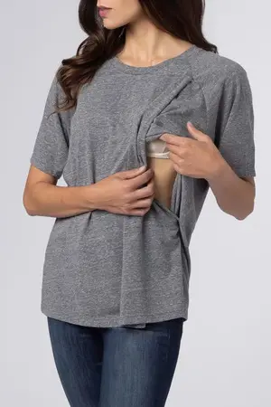 Bun Maternity Nursing Apparel T-shirts For Women