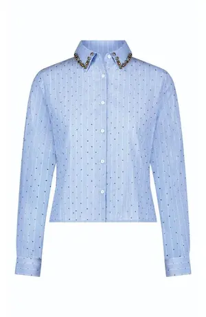 THE NOLI SHOP Josefina Crystal Button Up