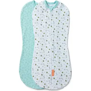 INGENUITY Swaddleme Compression Baby Swaddle Pod - Green
