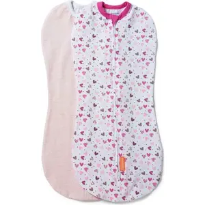 INGENUITY Swaddleme Compression Baby Swaddle Pod - I Heart You