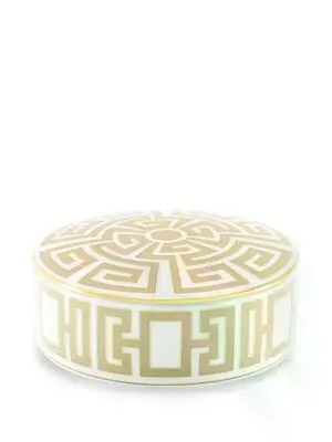 GINORI 1735 Labyrinth Pattern Trinket Box - White
