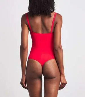 Wolford Mat De Luxe Forming Bodysuit - Red