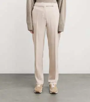 Max Mara Virgin Wool Sartoriale Straight Trousers