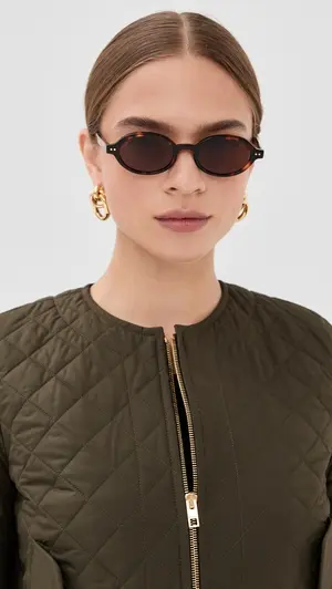 JIMMY FAIRLY Elvie Sunglasses - Brown