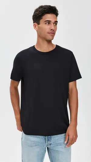 Marine Layer Signature Crew Tee - Black