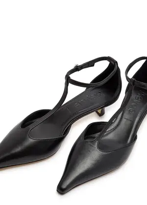 AeydĒ Liz Pointed Leather Sandals