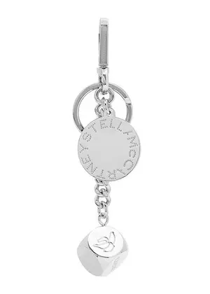 Stella McCartney Dice Charm Keyring - Silver