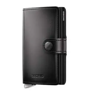 SECRID Dusk Leather Miniwallet - Black