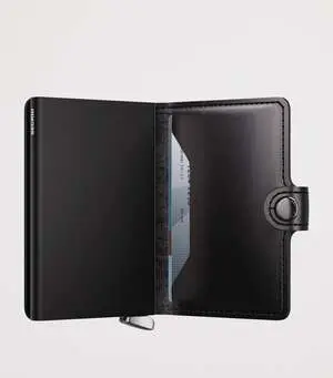 SECRID Dusk Leather Miniwallet - Black