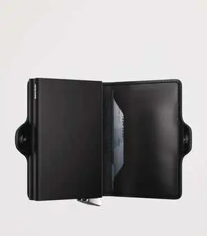 SECRID Leather Twinwallet - Black